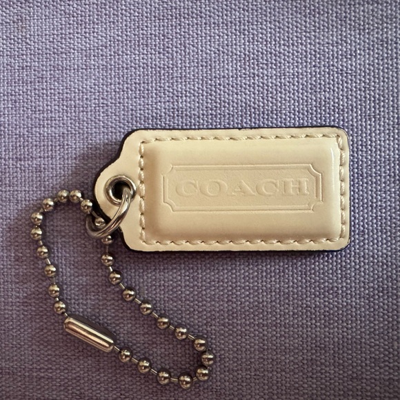 Coach | Accessories | Coach Tan Patent Leather Hang Tag | Poshmark